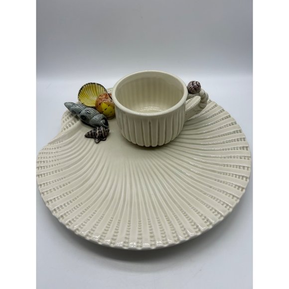 Fitz and Floyd | Dining | Vintage Fitz Floyd Seashell Dessert Snack ...